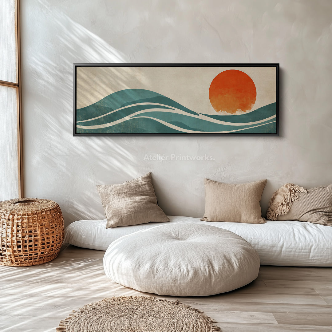 sunset wall hanging