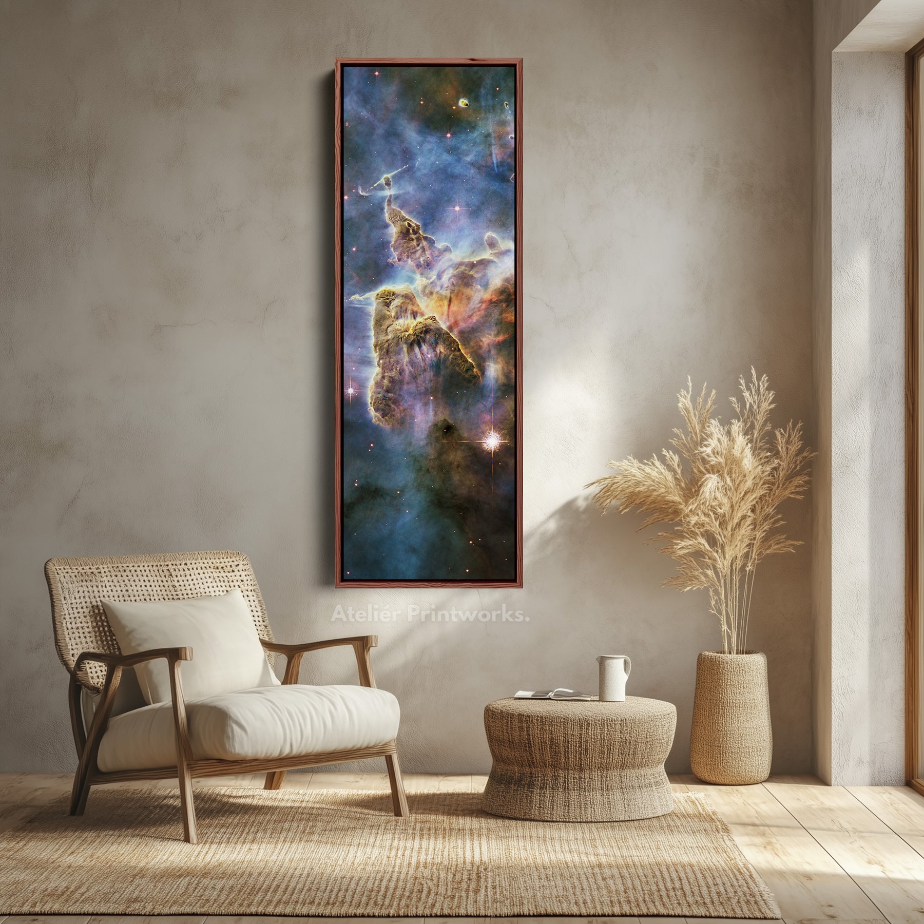 Vertical Wall Decor Hubble Nebula NASA Photograph – Atelier Printworks