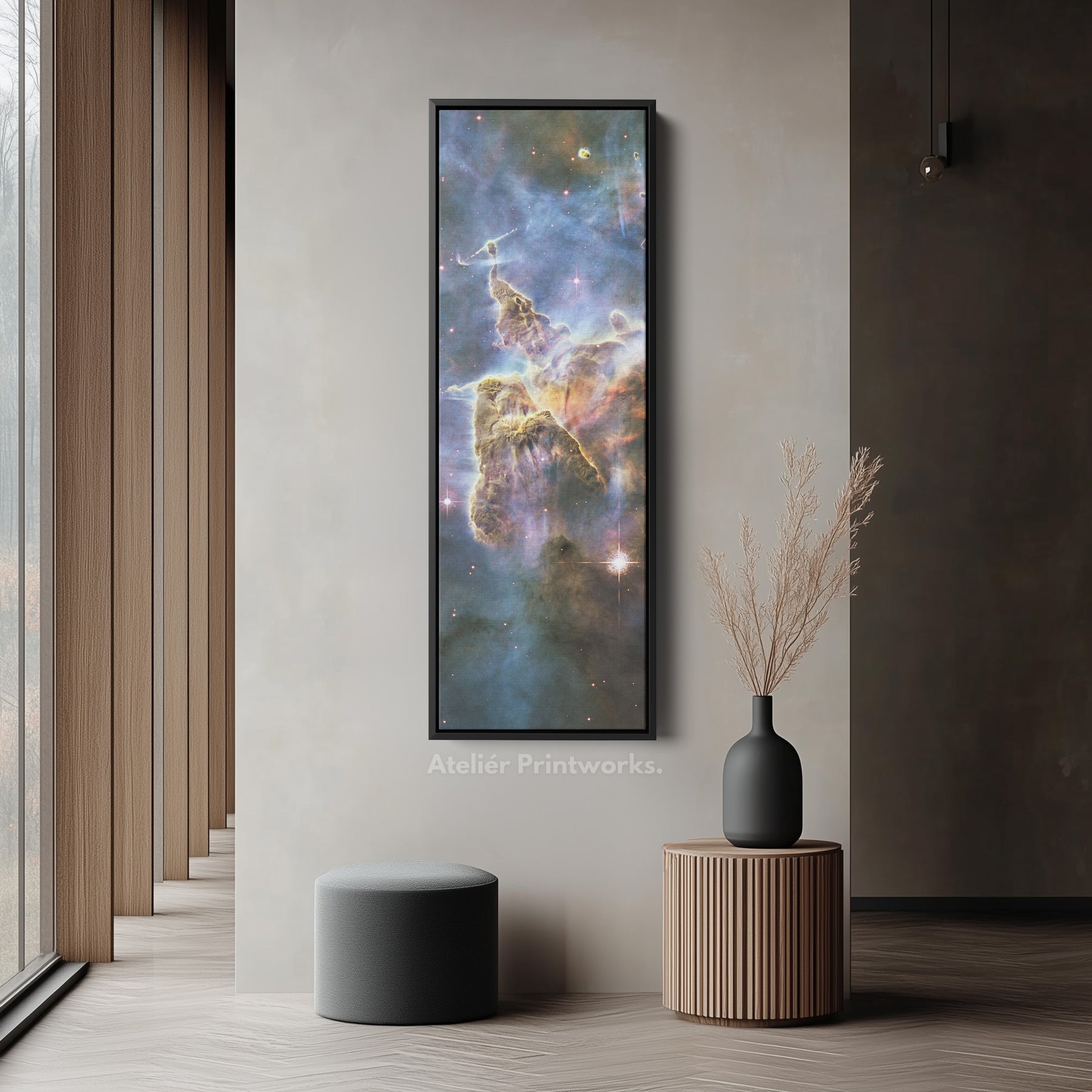 Vertical Wall Decor Hubble Nebula NASA Photograph – Atelier Printworks